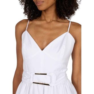 Guess Robe ceintur&eacute;e Ulla en coton m&eacute;lang&eacute;