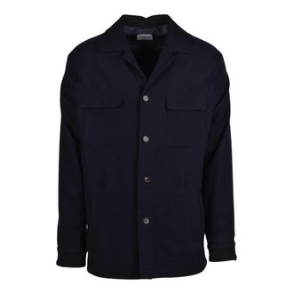 Eleventy Hemdkragenjacke - - Jackets - Herren - Blau - 2XL