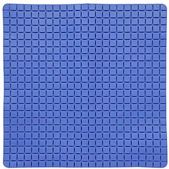 MSV Premium Duschmatte Badematte antibakteriell rutschfest mit Saugnäpfen - Blau - ca. 54 x 54 cm - duftet nach Rosen - waschbar bei 60° Grad