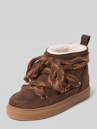 INUIKII Boots aus echtem Leder mit Schn&uuml;rverschluss