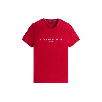 Tommy Hilfiger T-Shirt f&uuml;r Damen, Rundhalsausschnitt (Rot)