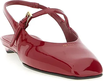 Prada Womens Multicolor Calfskin Ballet Flats