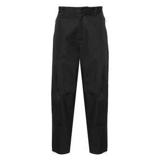 Lanvin Homme, Pantalons, Gris, Taille: L Pantalon de motard gris d&eacute;contract&eacute;