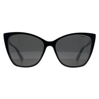 Polaroid PLD 4181/S 80S M9 schwarz wei&Atilde;Y grau polarisierte Sonnenbrille