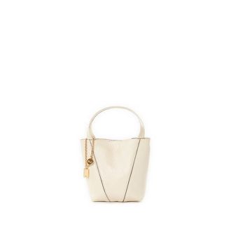 Chlo&eacute; Petit sac cabas Spin en cuir grain&eacute;