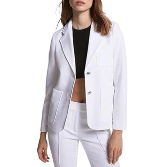 Michael Kors Stretch-Krepp-Blazer - - Jackets - Damen - Wei&szlig; - XS