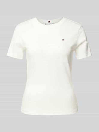 Tommy Hilfiger Slim Fit T-Shirt mit Label-Detail