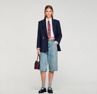 Sandro Bermudashorts im verwaschenen Look