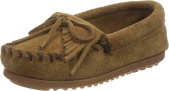 Minnetonka Jungen Unisex Kinder Kilty Suede Moc Mokassin, Braun (Dusty Brown), 27 EU