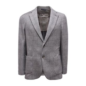 Circolo 1901 Blaue Sweatjacke mit Halbgef&uuml;ttertem Inneren - - Jackets - Herren - Blau - M