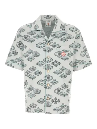 Casablanca chemise &agrave; motif en jacquard - Gris