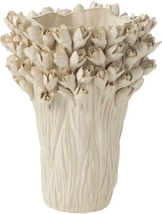 Paris Prix Vase D&eacute;co en Gr&egrave;s Ambrosia 43cm Blanc