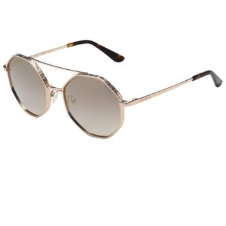 Guess Damen 0 Sonnenbrille, Gold, 55