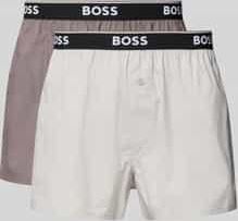 HUGO BOSS Regular Fit Boxershorts aus reiner Baumwolle im 2er-Pack Modell 2P BOXER