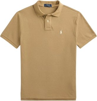 Polo Ralph Lauren Homme, Tops, Beige, Taille: S Polo Piqu&eacute; Coupe Slim