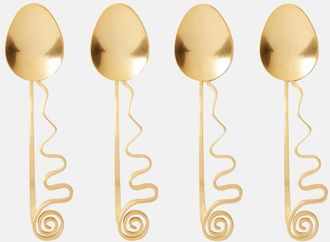 L'OBJET Set Spirale aus vier Cocktaillöffeln