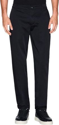 A|X Armani Exchange Slim-Fit Cotton Blend Trousers - Black