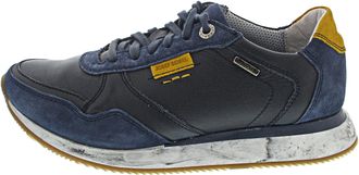 Josef Seibel Herren Low-Top Sneaker Anton 50,Weite G (Normal),lose Einlage,wasserdicht,Laufschuhe,schnürschuhe,Man,dunkelblau-Kombi,45 EU / 10 UK