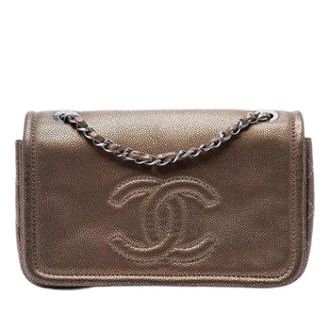 Chanel Sac bandouli&egrave;re vintage doccasion - Femme - Pre-owned - Brun - Taille: ONE Size