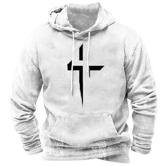 Generic Sweat &agrave; capuche &agrave; manches longues pour homme - Sweat &agrave; capuche doux - D&eacute;contract&eacute; - Sweat de sport tendance - Printemps - Automne - Avec poche kangour