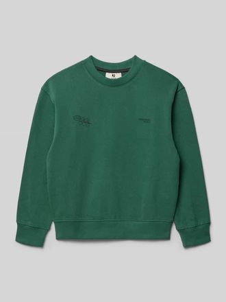 Garcia Sweatshirt mit gerippten Abschl&uuml;ssen