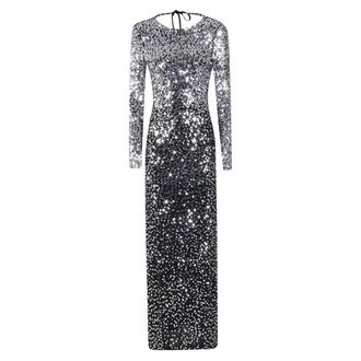 Paco Rabanne Langes Kleid in Jersey Second-Skin - - Dresses - Damen - Grau - XS