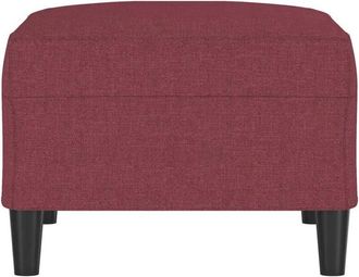 vidaXL Fu&szlig;hocker Weinrot 70x55x41 cm Stoff Vidaxl
