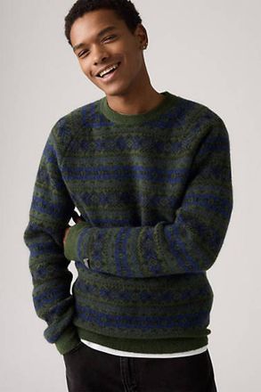 Levi's Presidio Raglan-Pullover - Herren - Gr&uuml;n / Gr&uuml;n