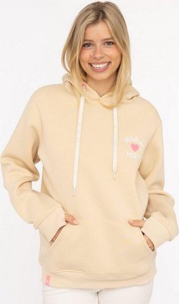 Zwillingsherz Hoodie Wild at heart Leo Kapuze und Stickerei, bedruckter Kordelzug, gestrickte Bündchen