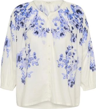 Part Two Femme, Blouses et Chemises, Bleu, Taille: 42 FR Shadow Flower Print Blouse