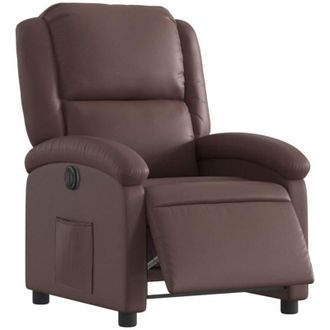 vidaXL Elektrischer Relaxsessel Braun Kunstleder vidaXL851686