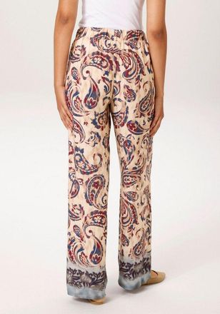 Aniston Schlupfhose mit trendigem Paisley-Druck und Bord&uuml;re am Saum - NEUE KOLLEKTION