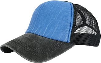 Generic Casquettes de sport pour homme, taille pour course &agrave; pied, entra&icirc;nements et activit&eacute;s de plein air, casquettes de baseball pour gar&ccedil;on, bleu, Taille u