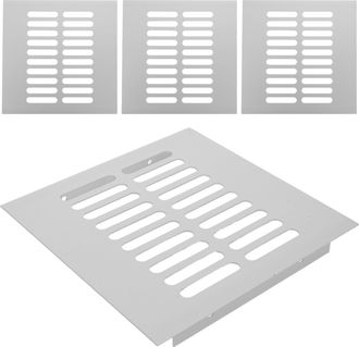 BESPORTBLE 4st&uuml;cke Schrankl&uuml;ftungsgitter Aus Aluminiumlegierung Quadratische L&uuml;ftungsabdeckung F&uuml;r Boden Schrank Wand Decke Lamellenl&uuml;ftung F&uuml;r K&uuml;chen Und Schuhs