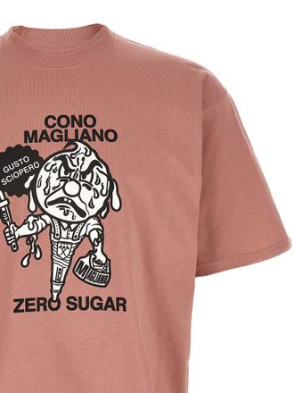 Magliano Graphic Print Cotton T-Shirt - Pink