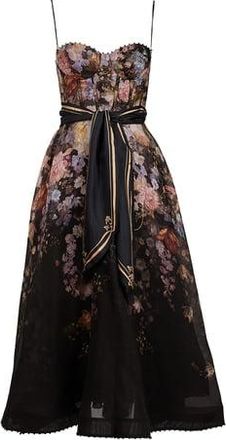 Zimmermann Robe corset imprim&eacute;e fleuri