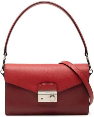 Prada Pre-owned Vintage Satchel - Femme - Pre-owned - Rouge - Taille: ONE Size