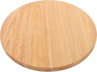 Angoily Holz Sitzfläche Ersatz Rund Massiv Holzstuhl Sitzplatte Robust Langlebig Passend für Kantinenhocker und Barhocker Praktische Holzsitzfläche für Esszim