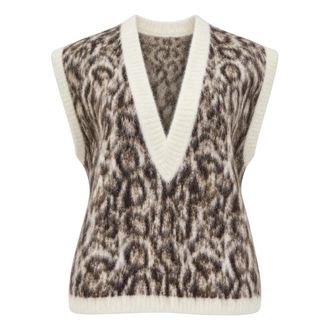 PDR Phisique Du Role Lana Strickweste - - Knitwear - Damen - Beige - XL