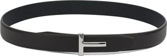 Tom Ford G&uuml;rtel - T Icon Reversible Belt - Gr. 100 - in Schwarz - f&uuml;r Damen