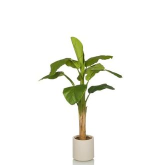 hjh OFFICE Plante Artificielle Banane I 150 cm Plante Artificielle décorative, Plante bananière dentretien Facile, Arbre Artificiel pour Le Salon Chambre Bureau
