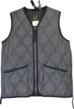 TAION Military Zip V Neck Daunenweste (Hardshell) - - Jackets - Herren - Grau - S