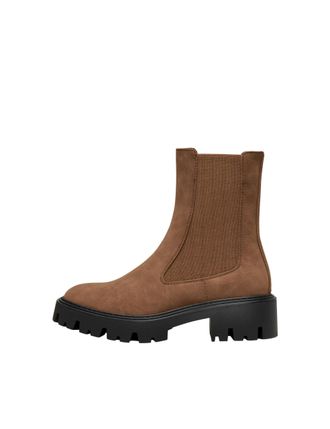 Only Damen ONLBETTY-1 NUBUCK PU Boot-NOOS Stiefelette, Cognac, 41 EU