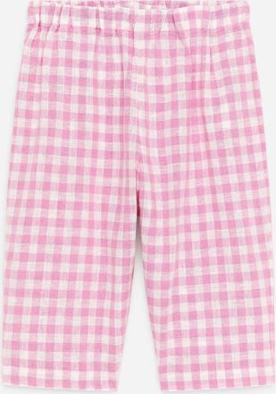 Arket Hose Aus Leinen Und Baumwolle -Rosa