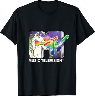 Giesswein Logo mit Einhorn- und Regenbogen-Farbbehandlung T-Shirt