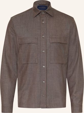 Paul & Shark Paul & Shark Overshirt In Jeansoptik beige