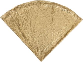 Cabilock Pailletten-tischdecke Goldfarben Runder Tischl&auml;ufer Gl&auml;nzend f&uuml;r Hochzeiten Picknicktische Couchtische Leicht zu Verstauen Schutz vor Flecken und Krat