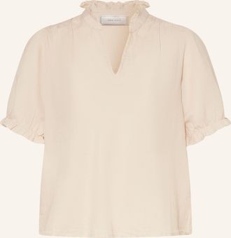 Neo Noir Neo Noir Blusenshirt Odesa Aus Leinen Mit R&uuml;schen beige