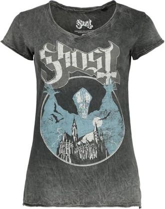 Ghost Opus Femme T-Shirt Manches Courtes Gris XXL 100% Coton Large