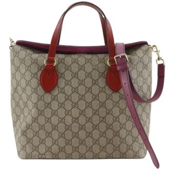 Gucci Pre-owned GG Supreme Canvas 2way Bag - - Pre-owned - Damen - Braun - ONE SIZE